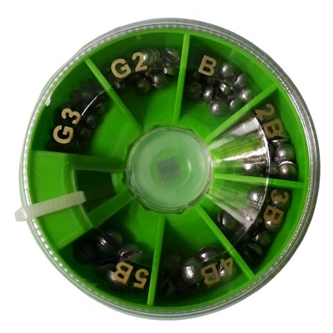 Assortment Of Split Shots Sinkers | Green